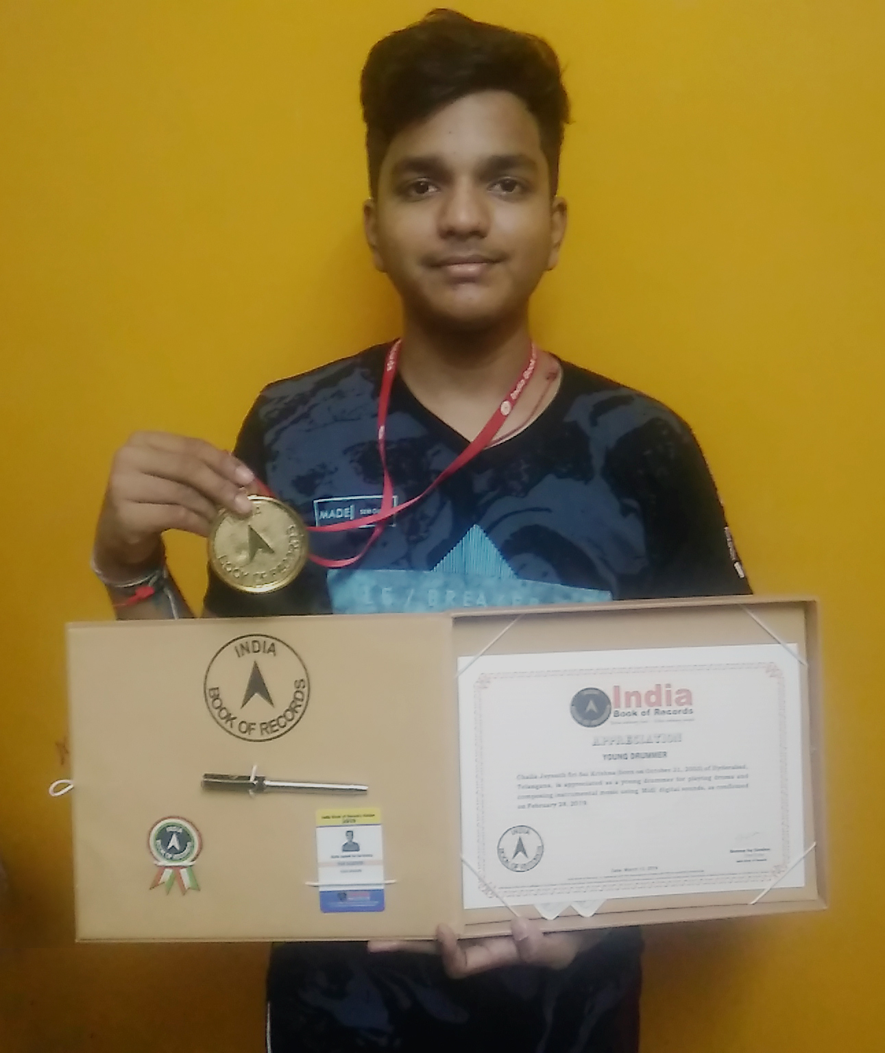 YOUNG DRUMMER - India Book of Records