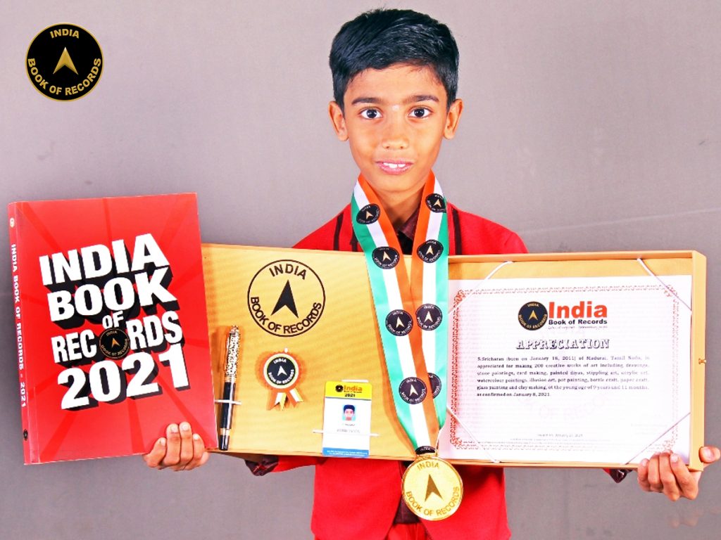 APPRECIATION - S.SRICHARAN - India Book of Records