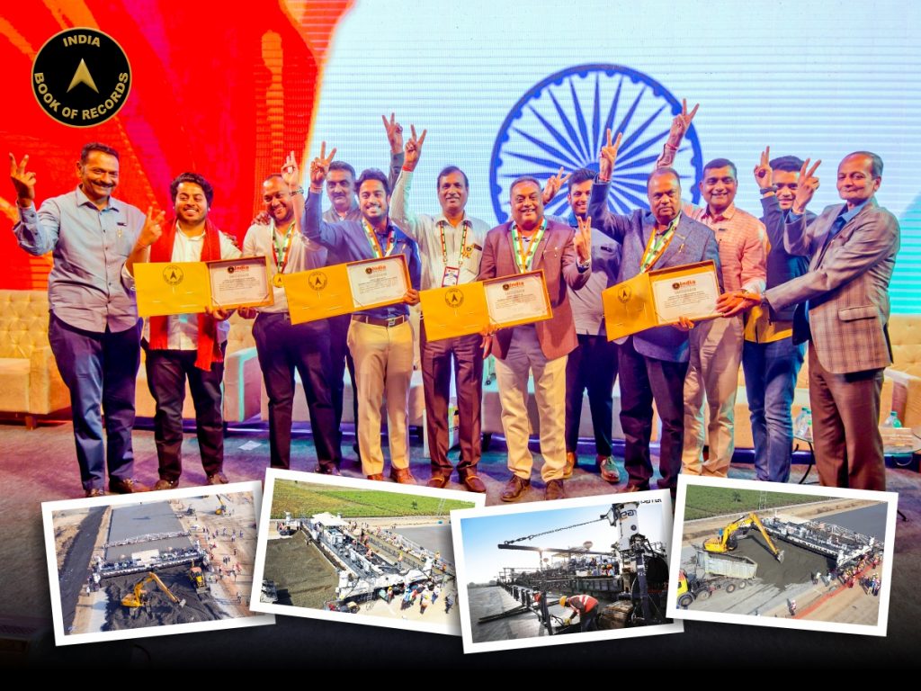 Patel Infrastructure Limited sets four records - India Book of Records