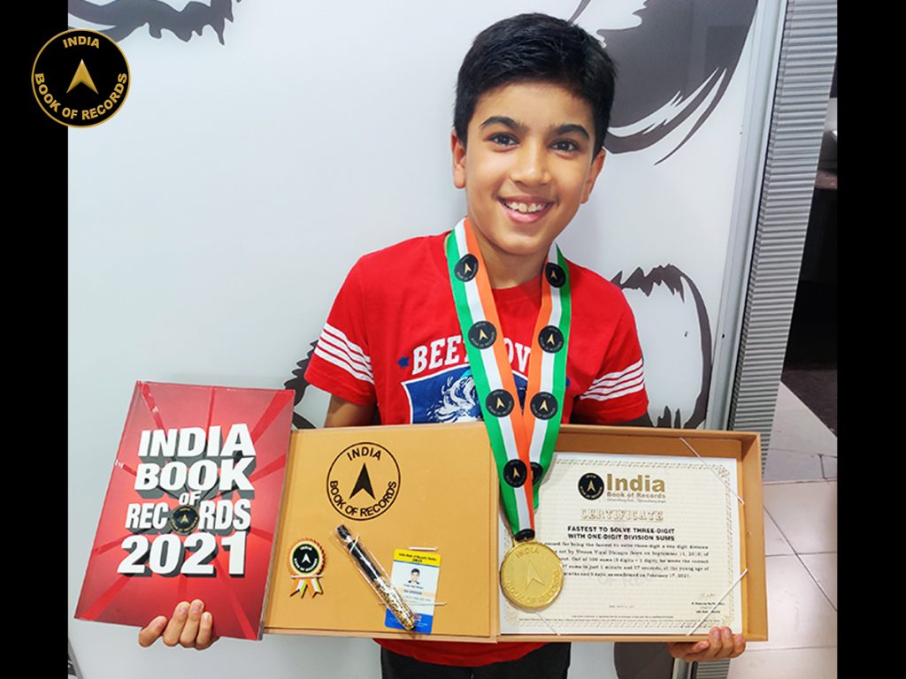 Fastest to solve three-digit with one-digit division sums - India Book ...