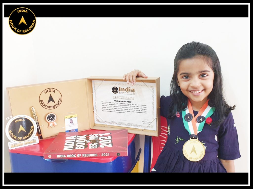 Youngest polyglot - India Book of Records
