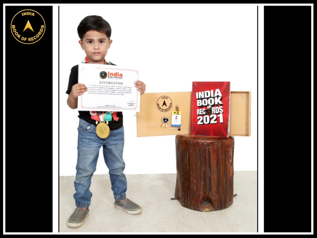 R. Krithvik Jai - Appreciation - India Book of Records