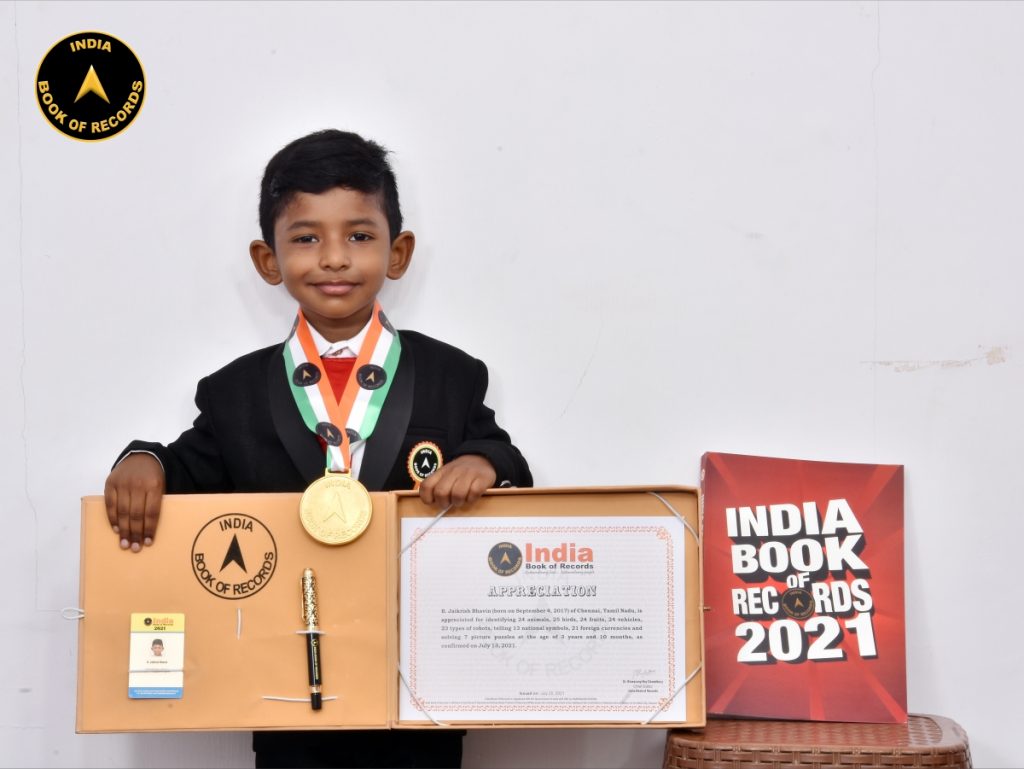 B. Jaikrish Bhavin - Appreciation - India Book of Records