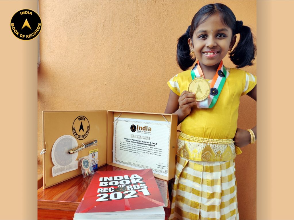 Smallest Paper Boat Made By A Child While Performing Bharatnatyam IBR smallest-paper-boat-made-by-a-child-while-performing-bharatnatyam-ibr