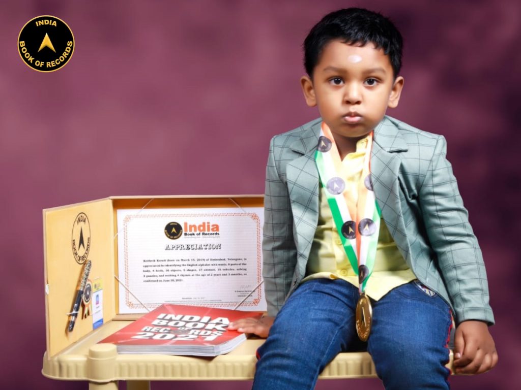 Krithvik Karadi - Appreciation - India Book of Records