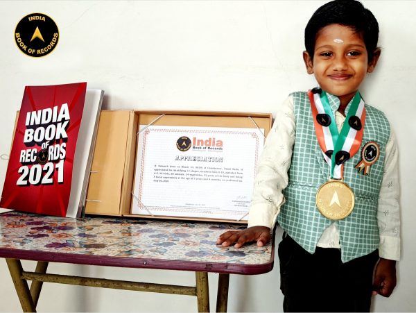 R. Suhanth - Appreciation - India Book of Records