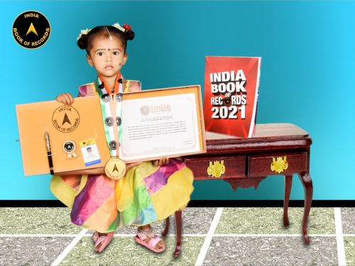 R.P.Deeksha - Appreciation - India Book of Records