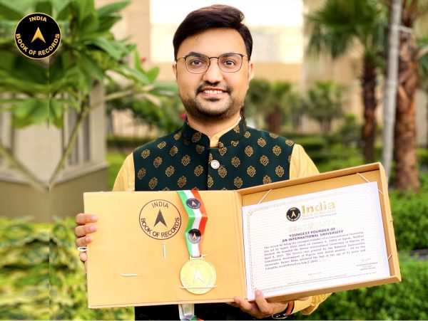 Youngest founder of an International University - India Book of Records