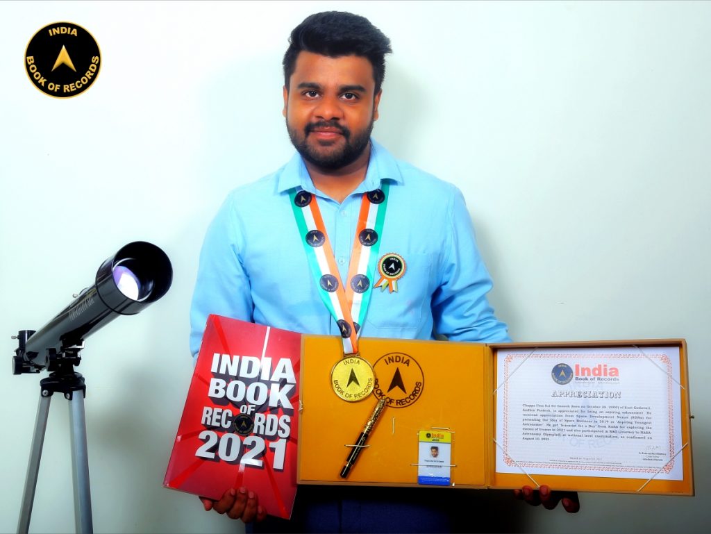 Chappa Uma Sai Sri Ganesh - Appreciation - India Book of Records