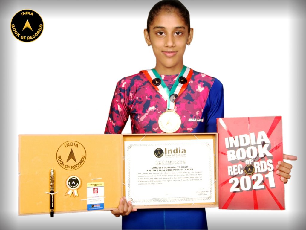 Longest duration to hold Kalyan asana yoga pose by a teen - India Book ...