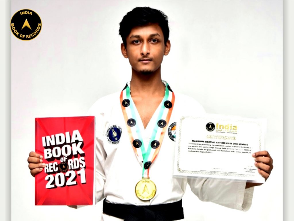 Maximum Martial Art kicks in one minute - India Book of Records