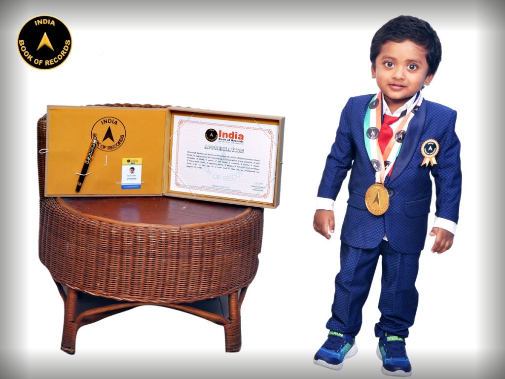 Shivansh Samantara - Appreciation - India Book of Records