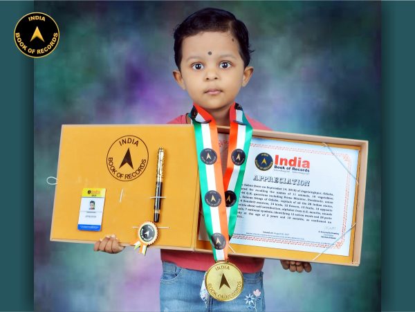 Subhasmita Sahoo - Appreciation - India Book of Records