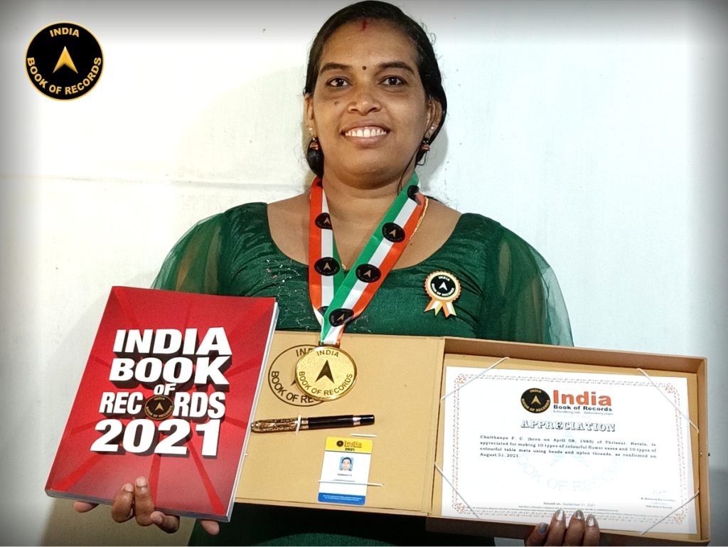 Chaithanya P. C. - Appreciation - India Book of Records