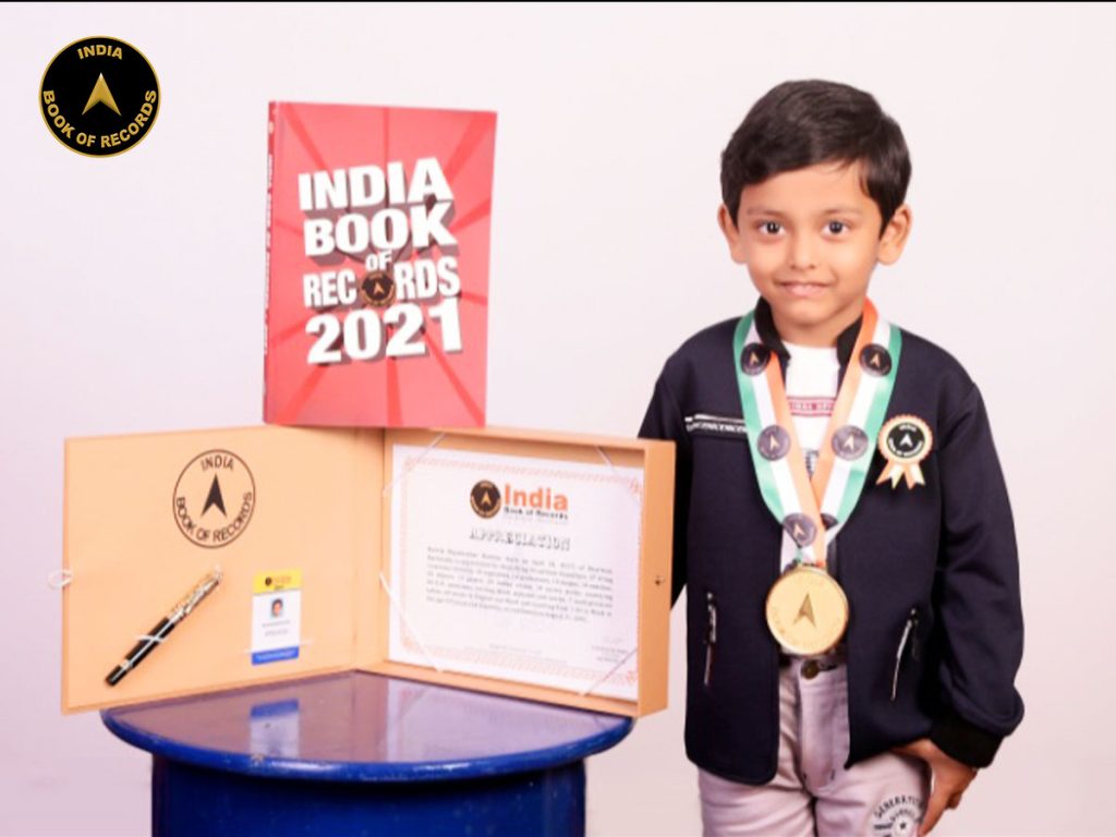 Rutvik Rajashekhar Kumbar - Appreciation - India Book of Records