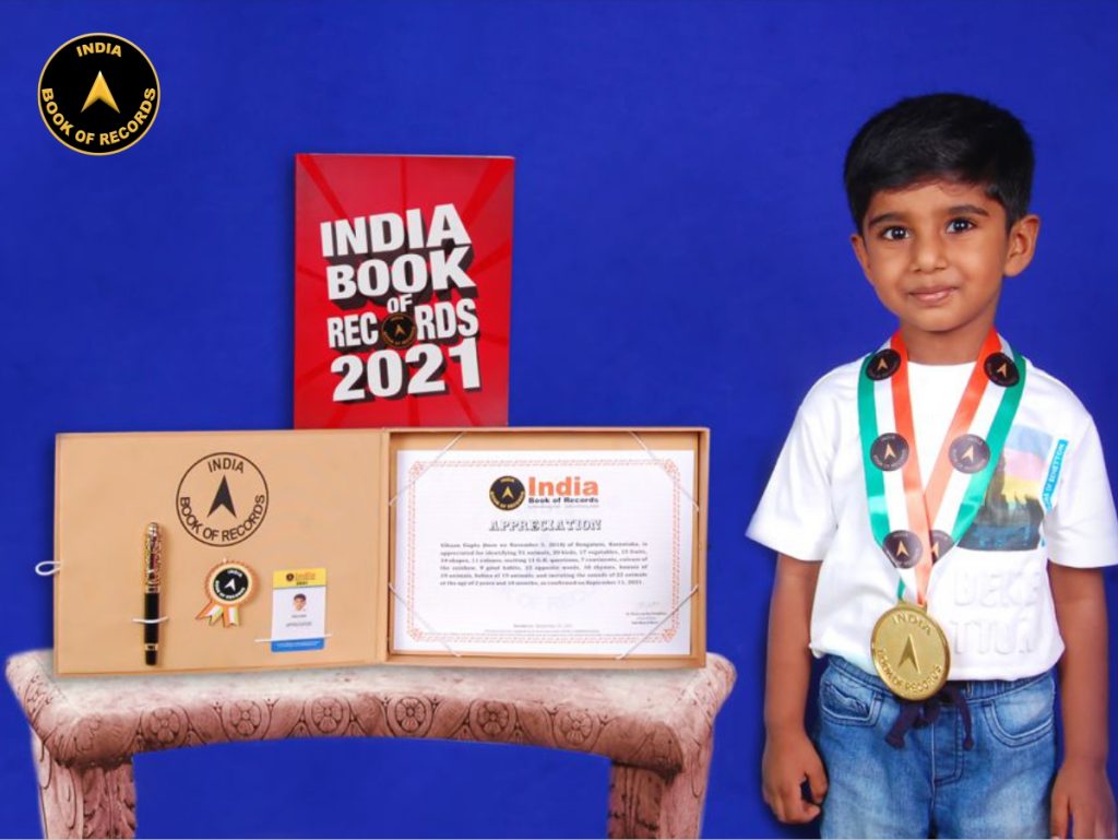 Vihaan Gupta - Appreciation - India Book of Records