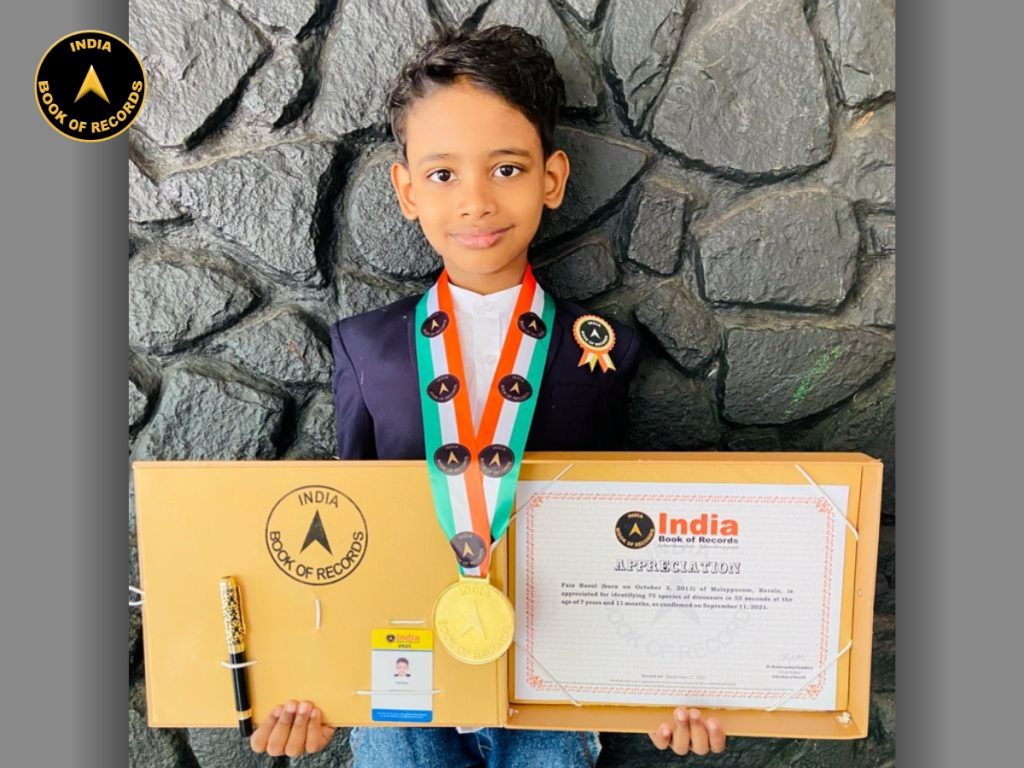 Faiz Rasul - Appreciation - India Book of Records