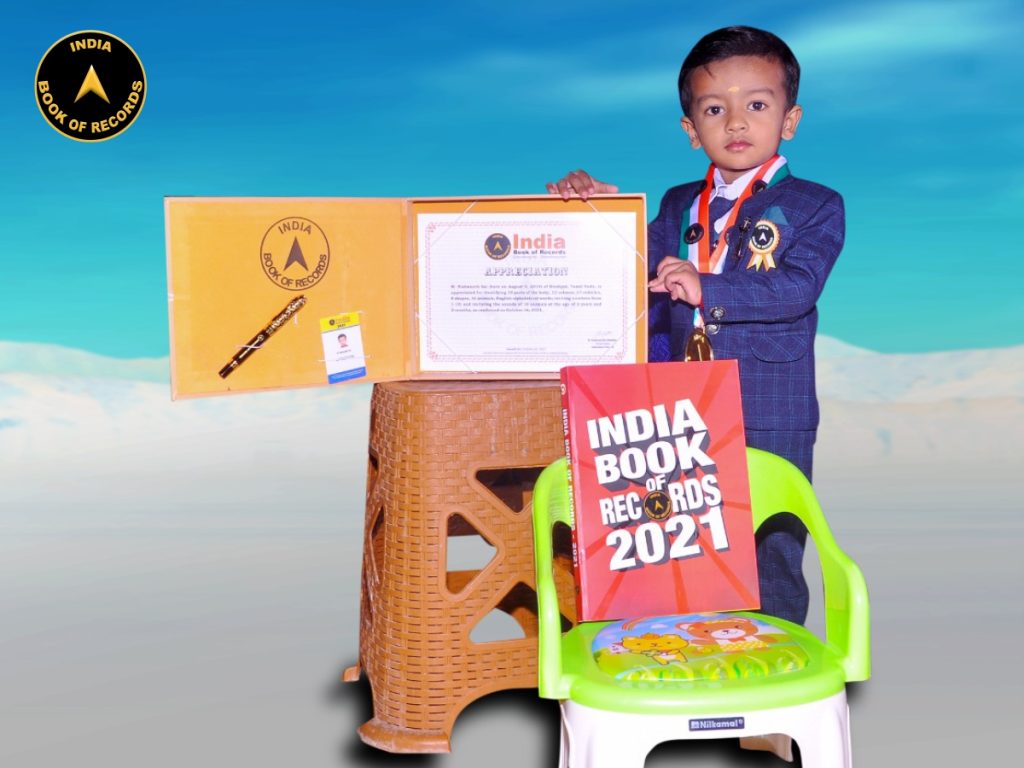 M. Nishwanth Sai - Appreciation - India Book of Records