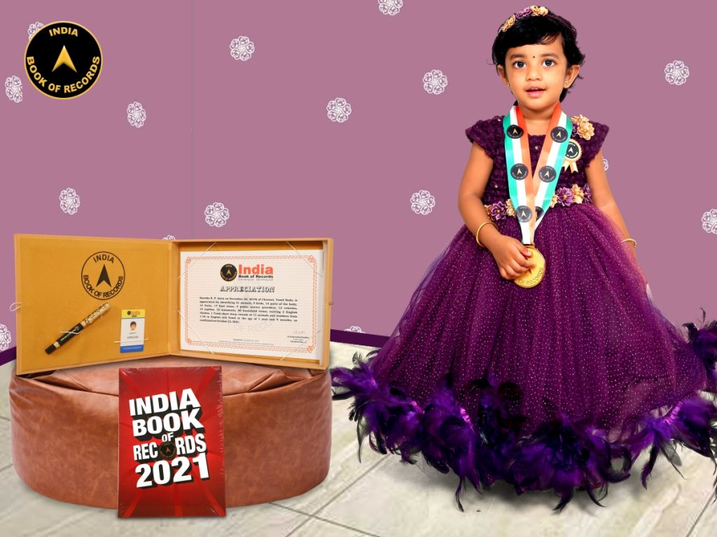 Sanvika N. P - Appreciation - India Book of Records