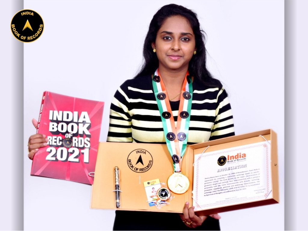Danica Rayen - Appreciation - India Book of Records