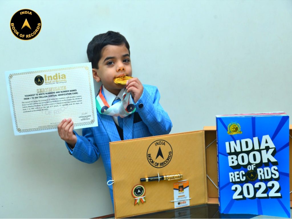 Youngest to write numbers and number names from 1 to 999 trillion ...