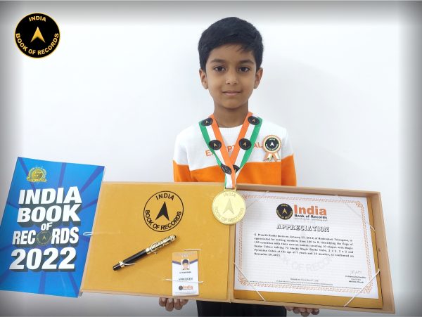 G. Pranith Reddy - Appreciation - India Book of Records