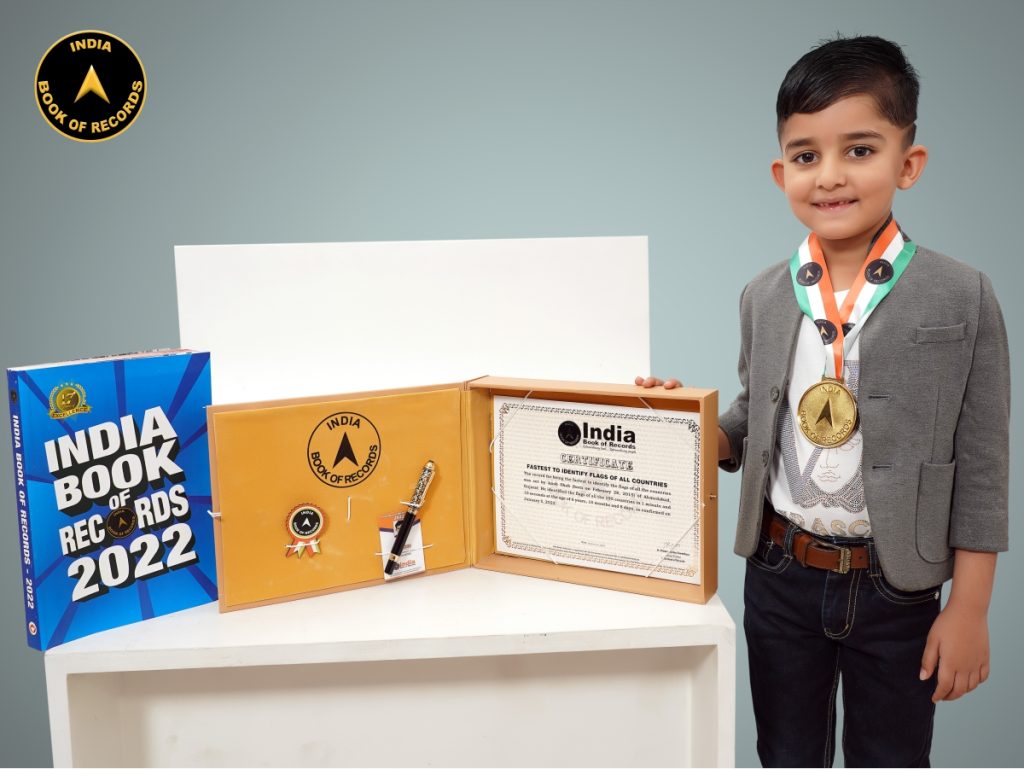 Fastest to identify flags of all countries - India Book of Records