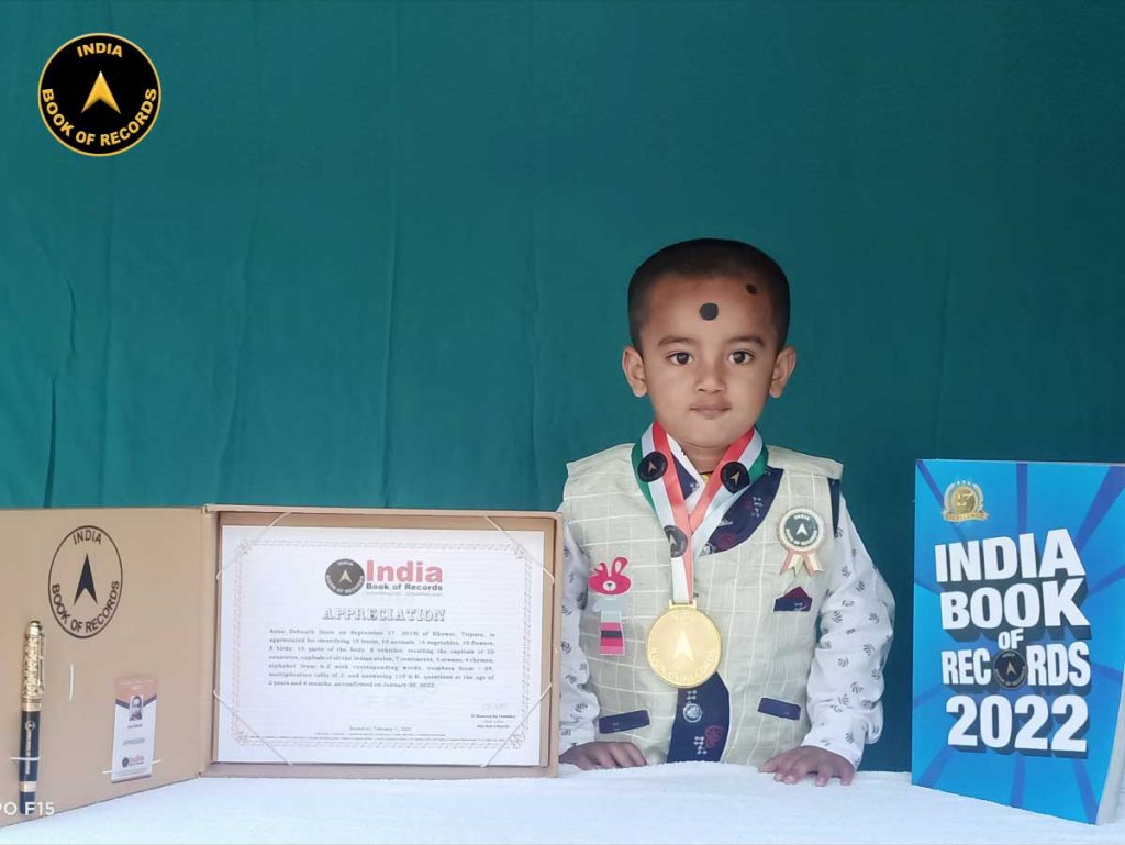 Ayan Debnath - Appreciation - India Book of Records