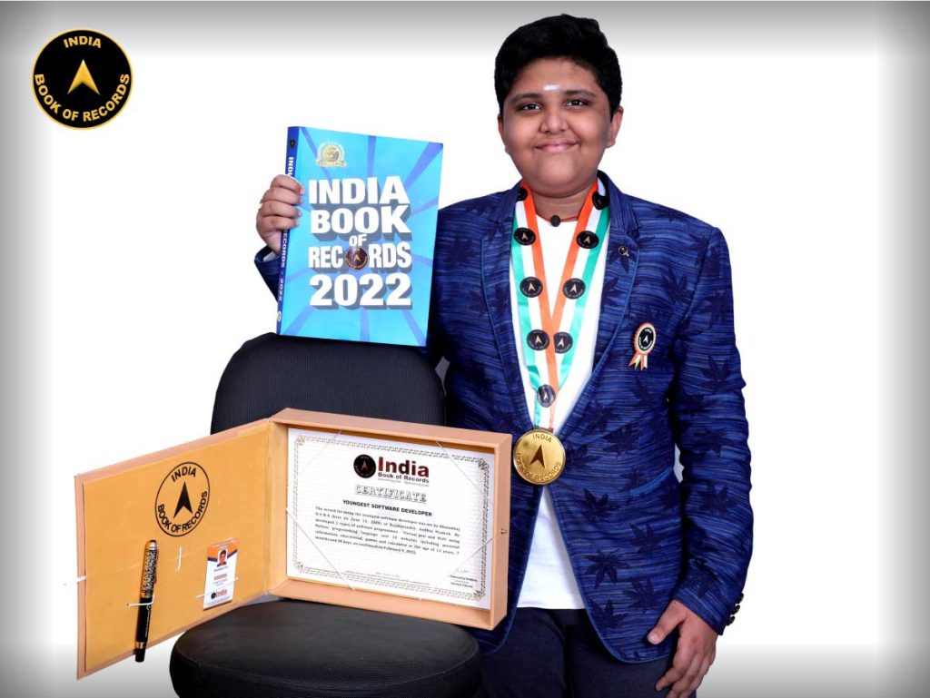 Youngest software developer - India Book of Records