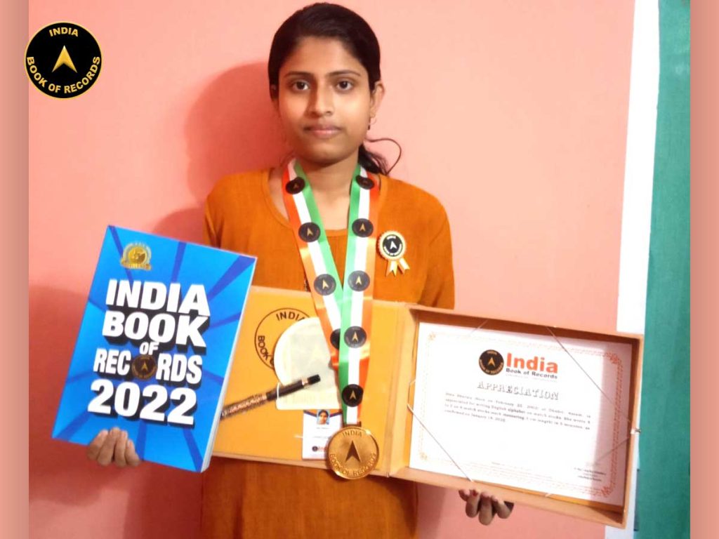 Diya Sharma - Appreciation - India Book of Records