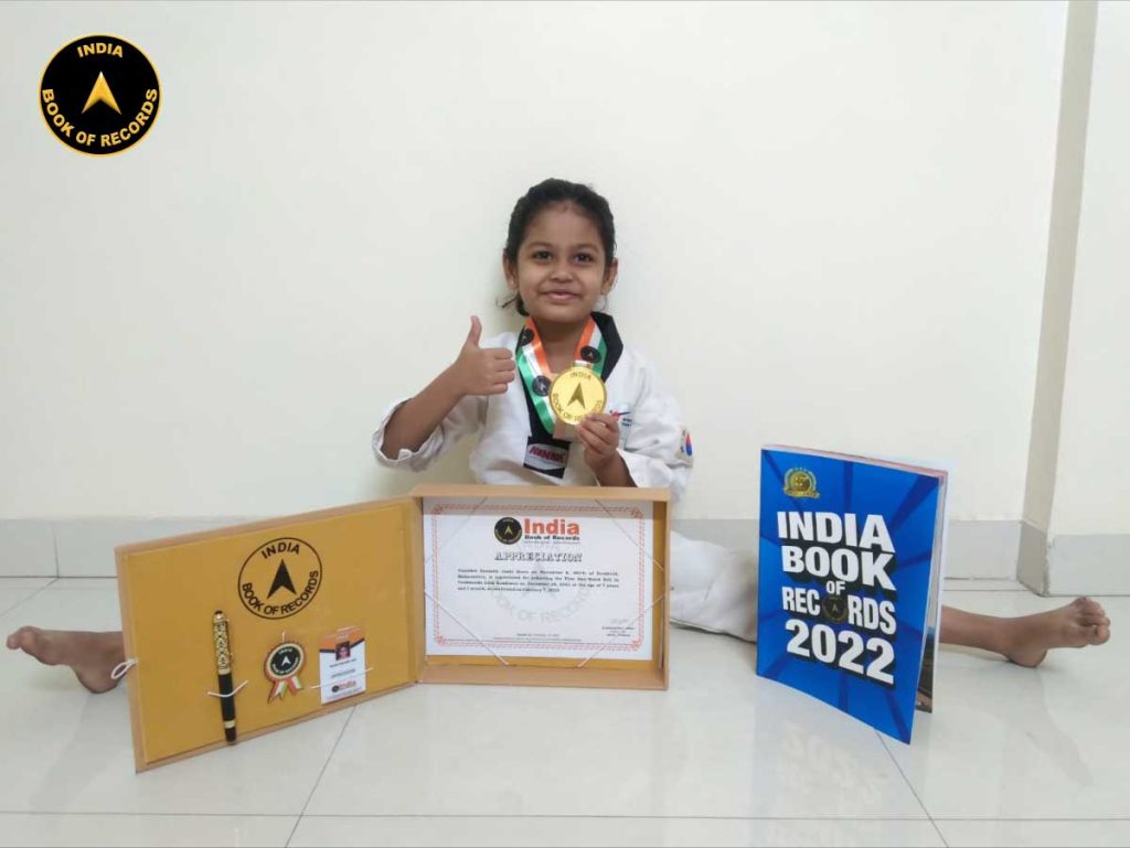 Vanishri Saurabh Joshi - Appreciation - India Book of Records