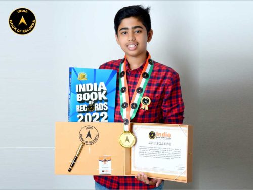 Deekshith Krishna - Appreciation - India Book of Records