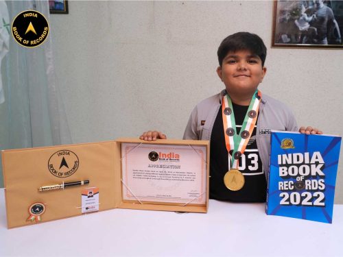 Darshil Hiren Pandya - Appreciation - India Book of Records