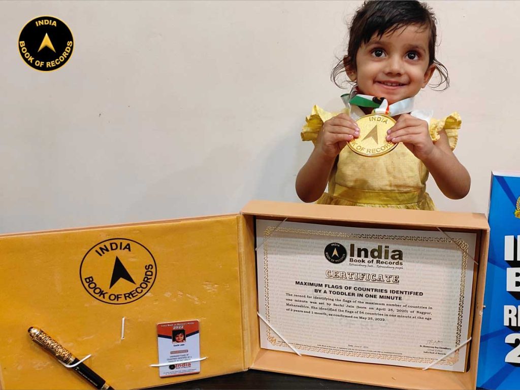 Maximum flags of countries identified by a toddler in one minute ...