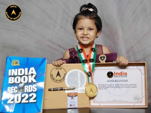 Nitya Garg - Appreciation - India Book of Records