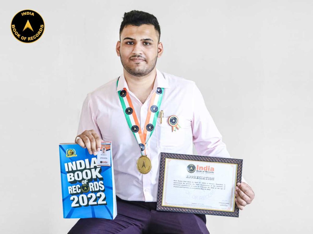 Ram Kumar Soni - Appreciation - India Book of Records