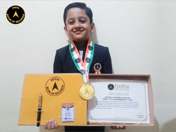 Fastest to recite counting from 1 to 100 in German by a kid - India ...