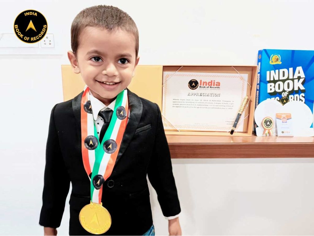 Atharva Gupta - Appreciation - India Book of Records