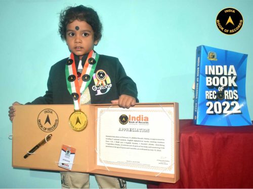 Dakshith Sahu - Appreciation - India Book of Records