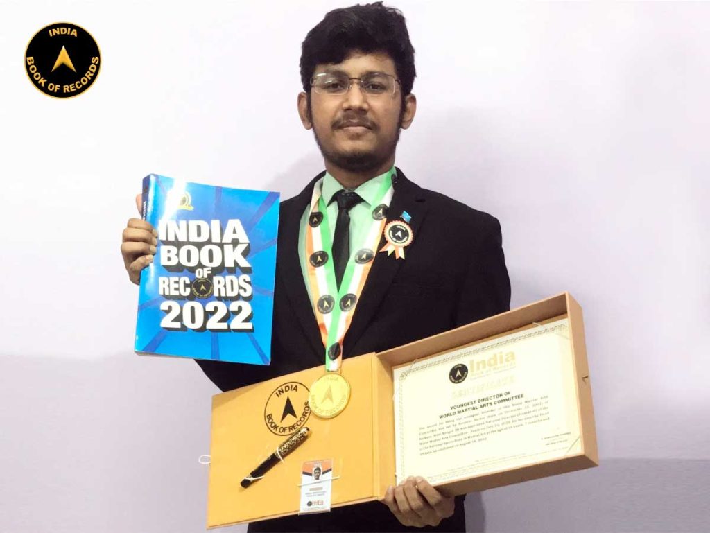 Youngest Director of World Martial Arts Committee - India Book of Records