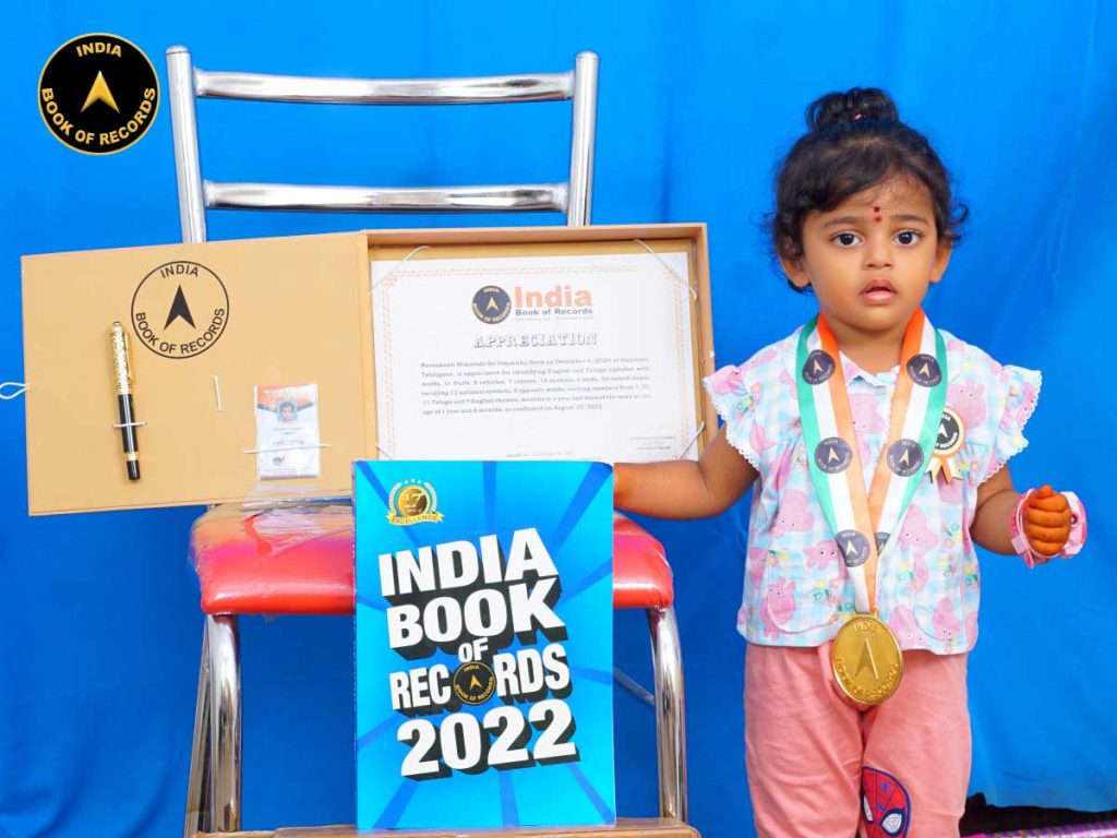 Nernakanti Himavalli Sri Dikshitha – Appreciation - India Book of Records