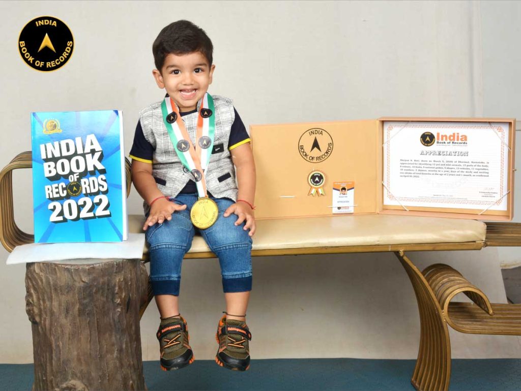 Shriyan S. Koti. - Appreciation - India Book of Records