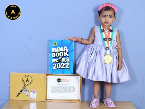 Sreenika Sanoop - Appreciation - India Book of Records