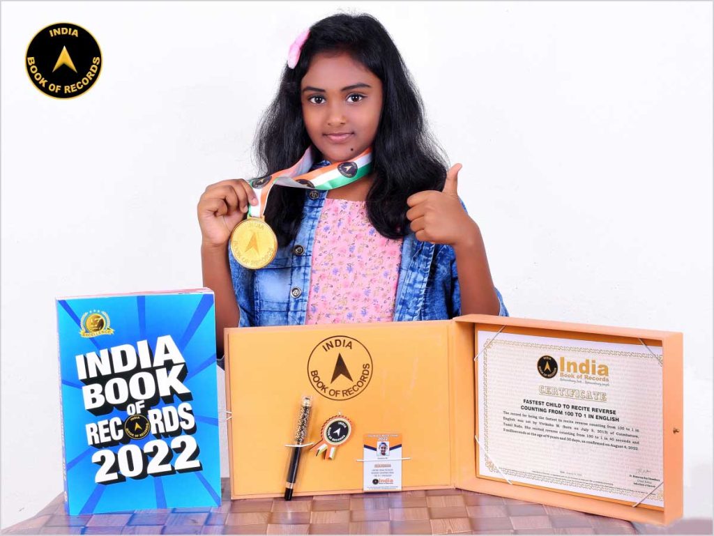 Fastest child to recite reverse counting from 100 to 1 in English ...