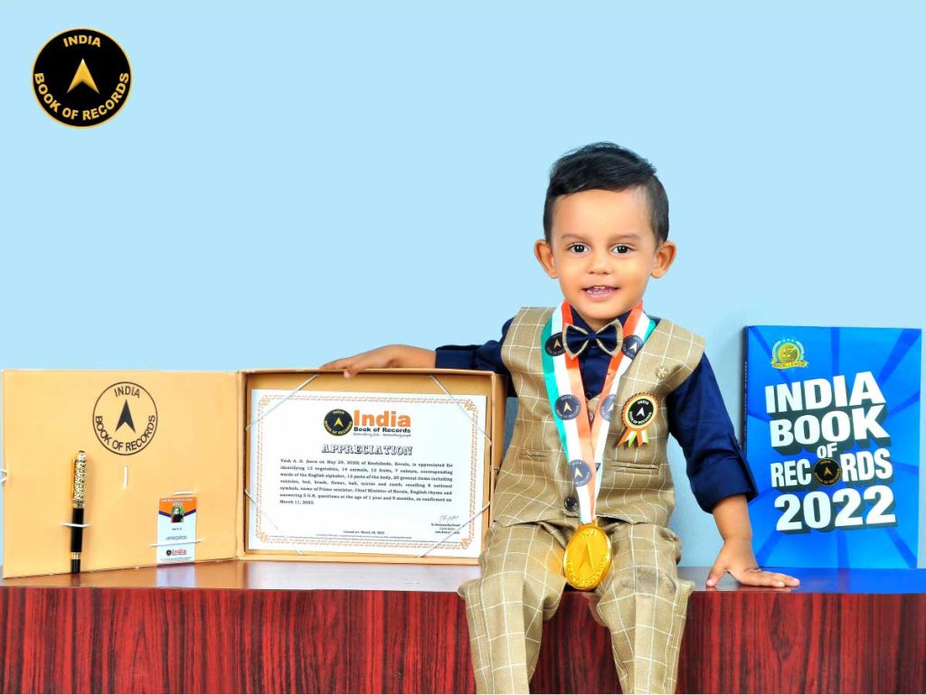 Yash A. G. - Appreciation - India Book of Records