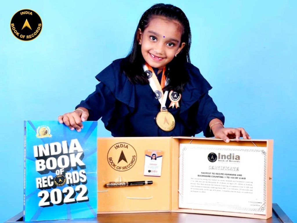 Fastest to recite forward and backward counting 1 to 100 by a kid ...