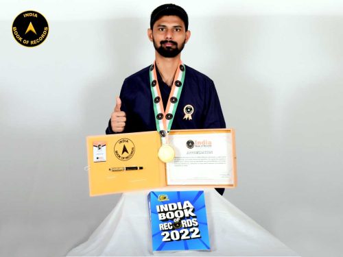 MK Manoj Gowda - Appreciation - India Book of Records