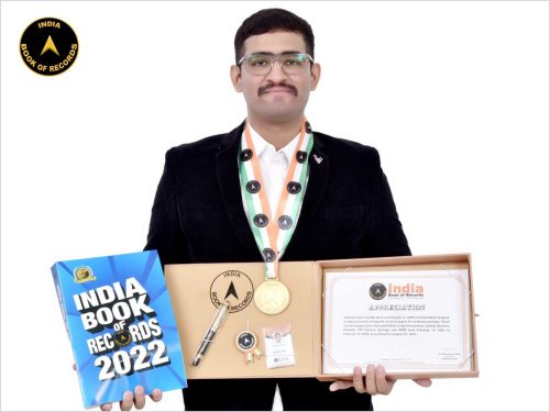 Utkarsh Vishal Chadha - Appreciation - India Book of Records