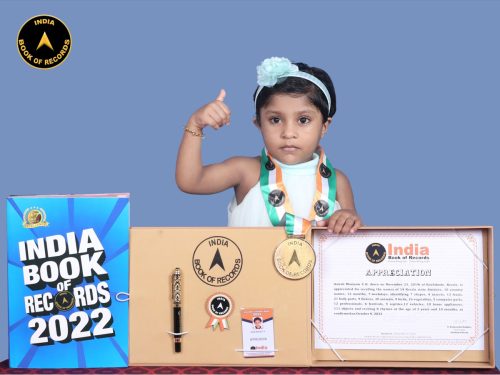 Aairah Mariyam C.K. - Appreciation - India Book of Records