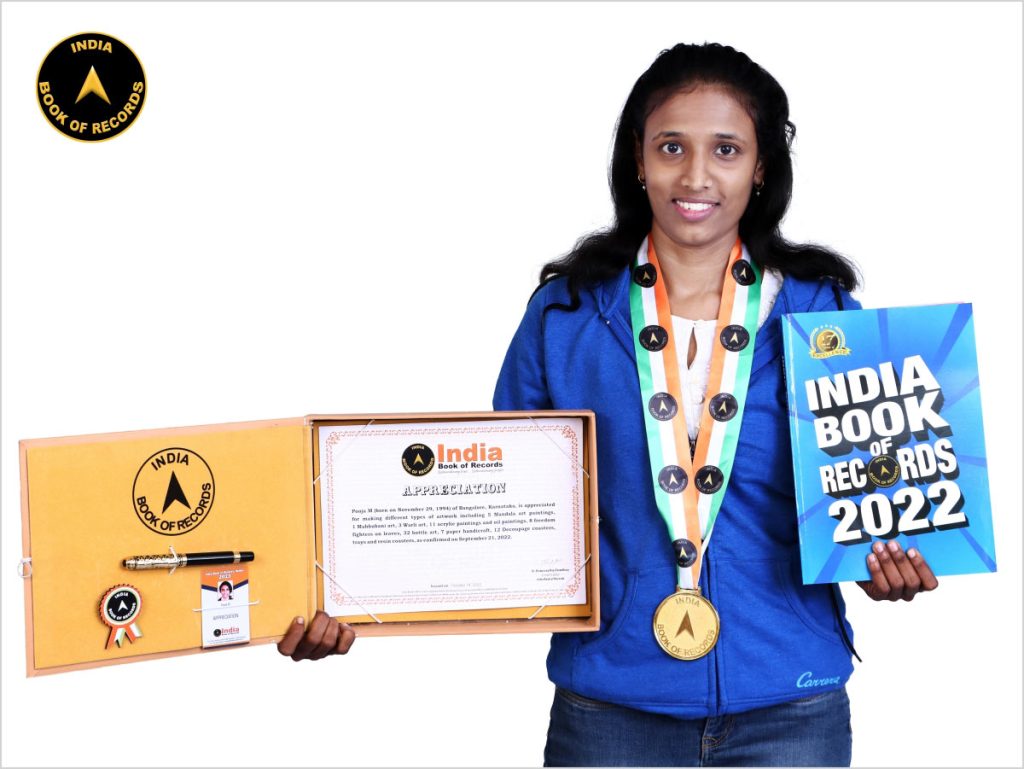 Pooja M - Appreciation - India Book of Records
